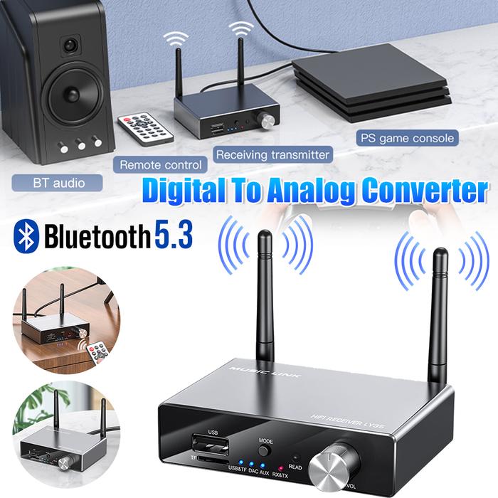 Jual Bluetooth 5.3 Transmitter Receiver Digital to Analog Converter ...