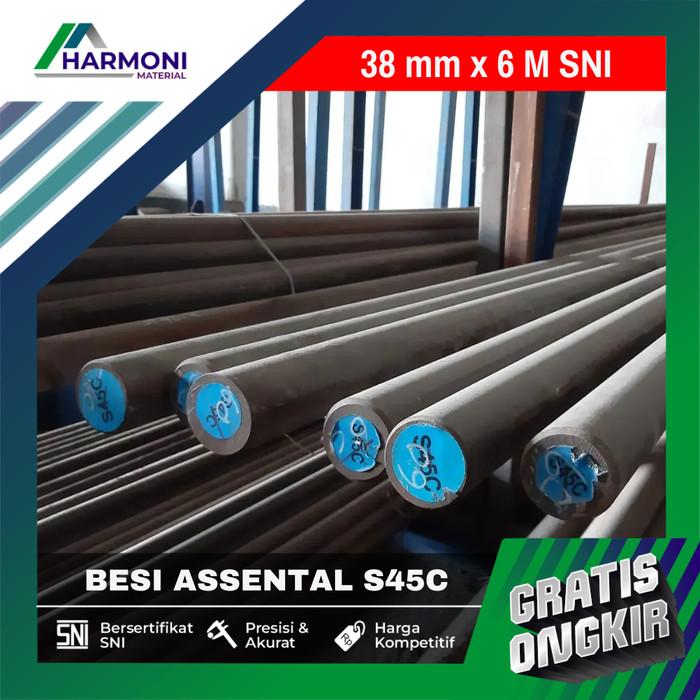 Jual Besi AS S45C 38 mm Panjang 6 Meter SNI Assental AS Hitam - Kab ...
