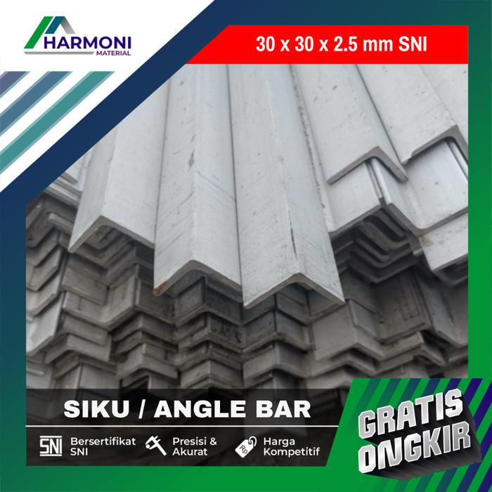 Jual Besi Siku 3x3 Tebal 2.5 mm Panjang 6 Meter SNI Siku L - Kab ...