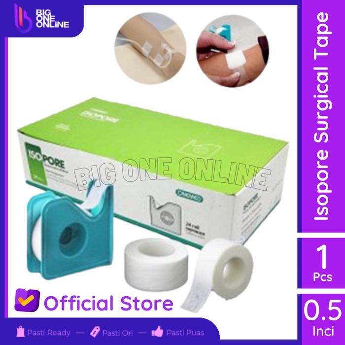 Promo OneMed Isopore Plester + Dispenser, Plaster Selotip Penutup Luka ...