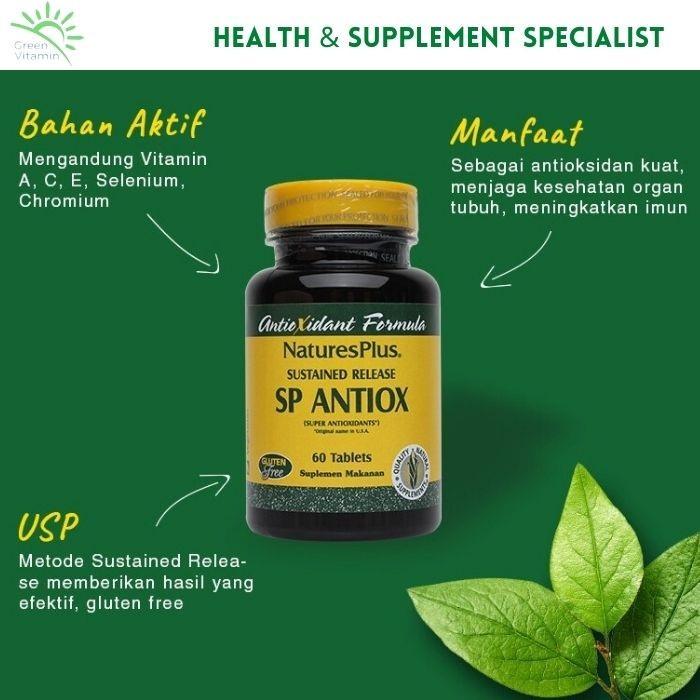 Nature's Plus SP ANTIOX Super Antioxidant Sustained Release 60 Tab ...