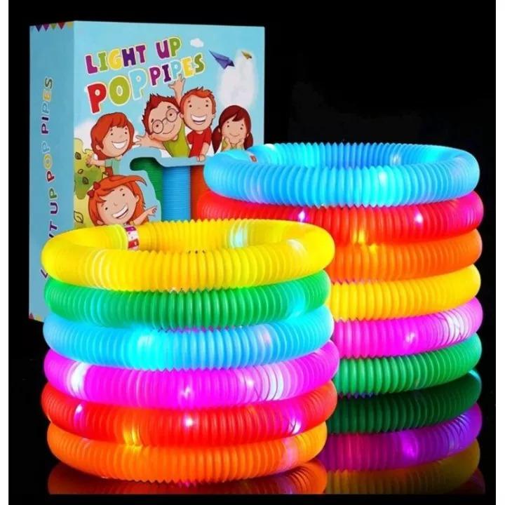 Pop Light Tube LED Pop Tubes LED Fidget Pop Tubes Mainan Selang - Shop ...