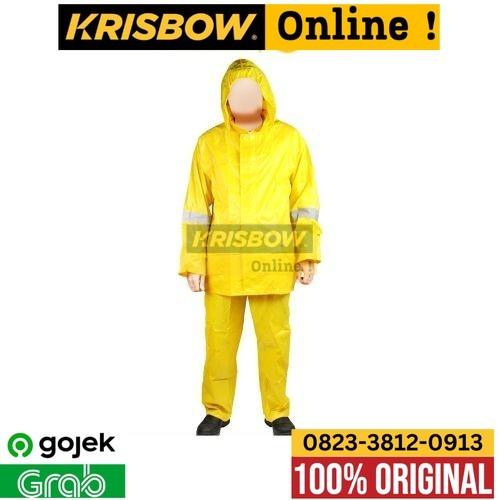Krisbow Rainsuit Raincoat Kerja Outdoor Jas Hujan Pvc Ukuran M - Kuning ...