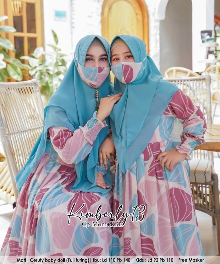Jual MahdiyaOutfit - Couple Gamis Kimberly 13 Ibu dan Anak Syari Set ...