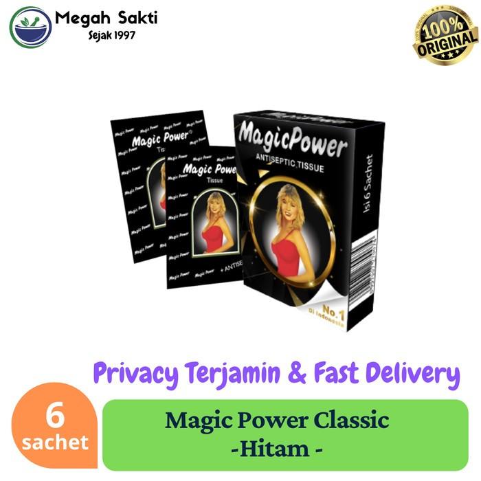Jual Magic Power Hitam Classic | Tissue Antiseptic Tisu Mejik Penunjang ...