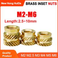 Jual Brass Insert Nut M2 M2.5 M3 M4 M5 M6 Metric Thread 3D Printer Heat ...