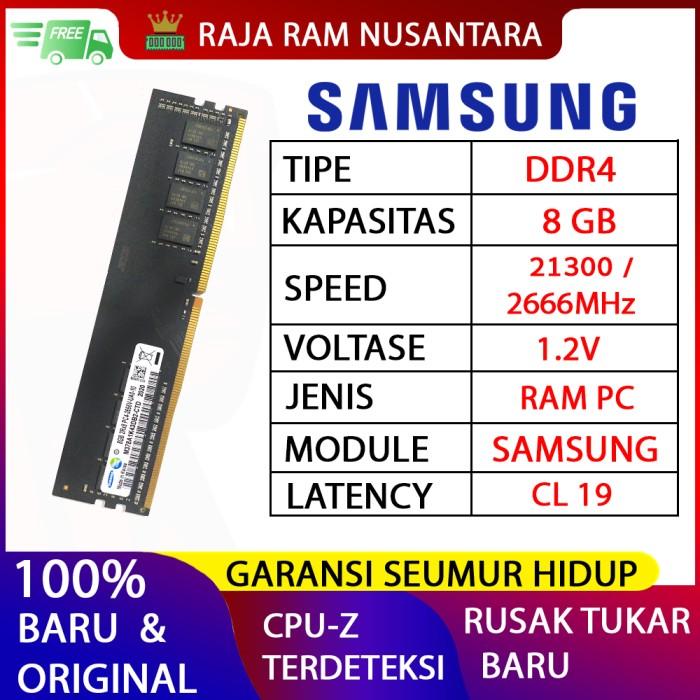 Jual RAM PC SAMSUNG DDR4 8GB 21300 / 2666 MHz ORI RAM NB DDR4 8GB 2666 ...