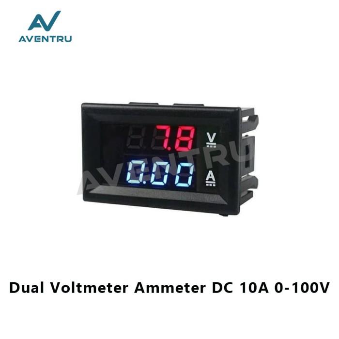 Dual Voltmeter Ammeter Volt Amp Ampere Amper Meter Digital 10A - Shop ...