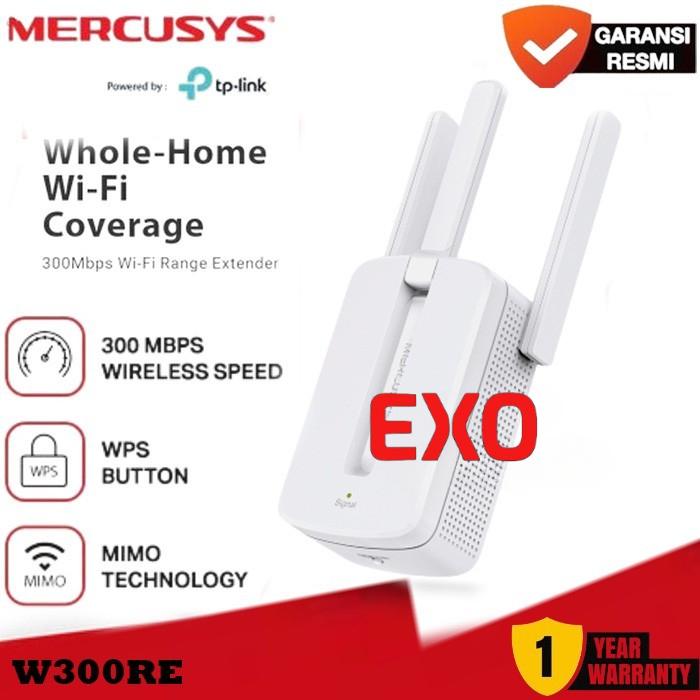 Mercusys Extender MW300RE 300Mbps 3 Antena Signal amplifier wifi ...