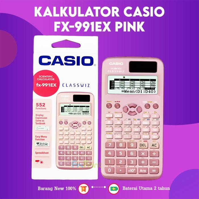 Jual Kalkulator Casio FX-991EX Hitam Blue Pink, Calculator Scientific ...
