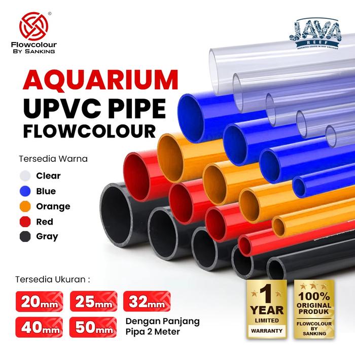 Jual Flowcolour Aquarium Pipe pipa U - PVC by San king / SanKing Pipa ...