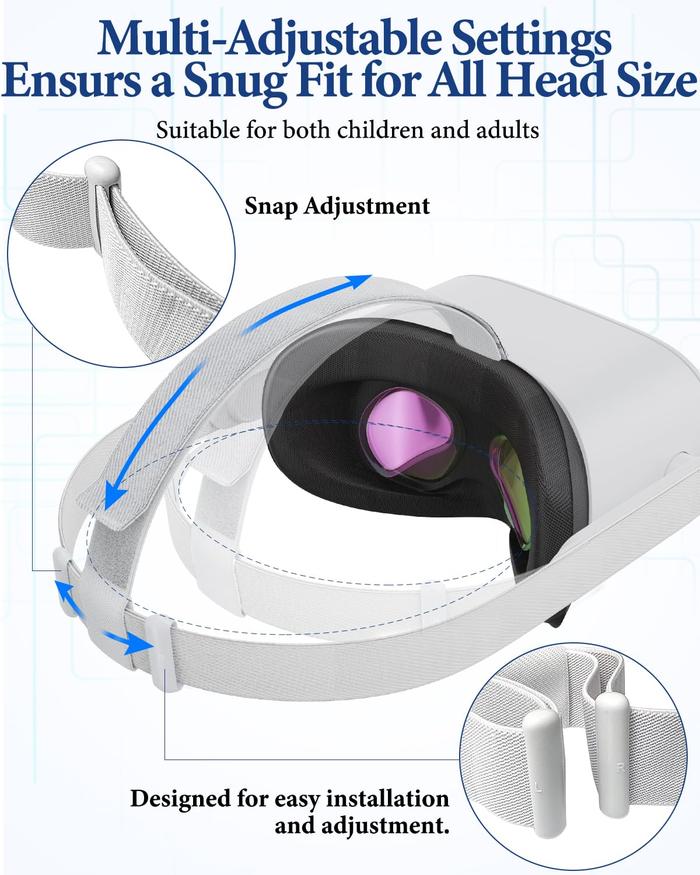 Jual Replacement Original Head Strap for Oculus Quest 2 VR Headset with ...