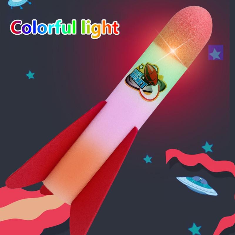 MAINAN ROKET TERBANG LED KETAPEL MENGINJAK PEDAL ROCKET LAUNCHER ...