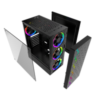 Jual Wholesale RTX 3080 Case Aluminum PC Case ABS Panel with Fan Power ...