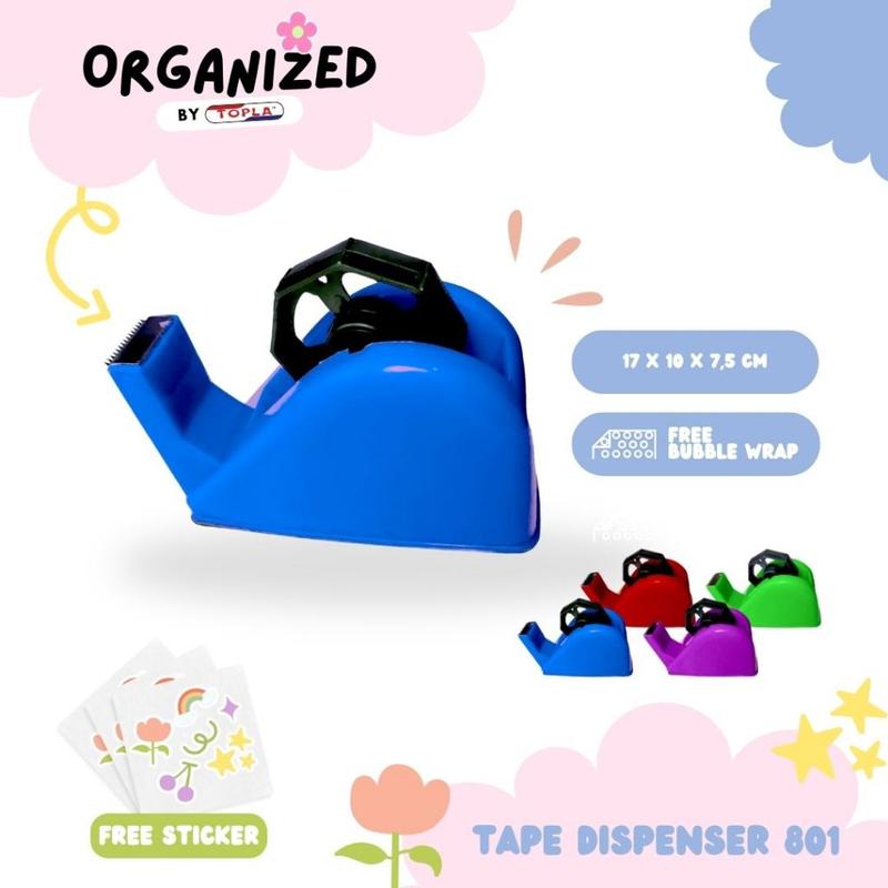 Tape Dispenser 801 wadah isolasi solatip Topla - Shop | Tokopedia