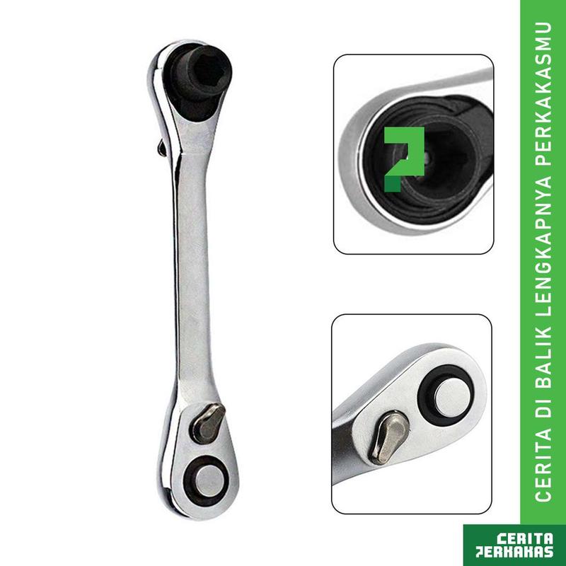 Ratchet Mini Socket 2 in 1 CP / Kunci Sok 6.35mm Pas Ring - Shop ...