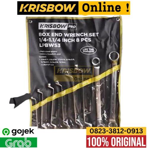 Jual Krisbow Set Kunci Ring Box End Wrench 1/4 - 1 1/4 Inci 8 Pcs - Kab ...