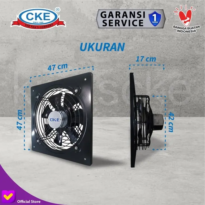 CKE Wall Exhaust Fan 16 Inch Kipas Exhaust Fan Dinding Industrial 16 ...