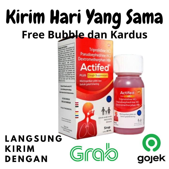 Jual PREMIUM Actifed Merah Obat Batuk Kering Tenggorokan Gatal Hidung ...