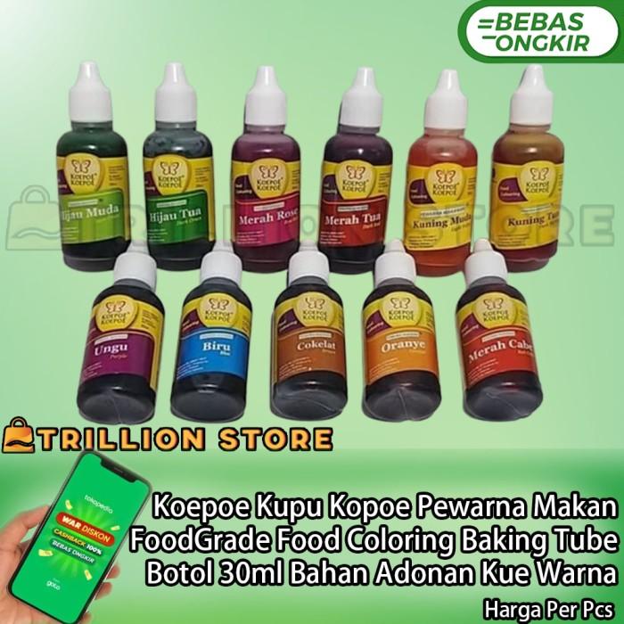 Jual Koepoe Koe Poe Pewarna Makanan Kupu Kemasan Food Coloring Baking ...