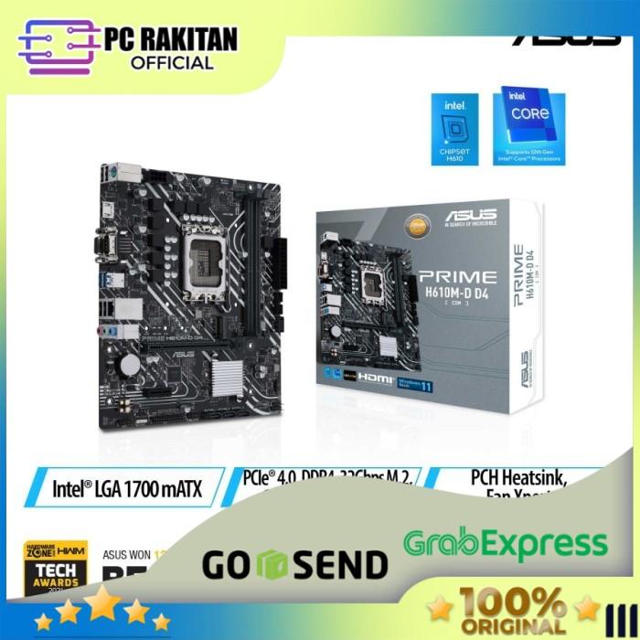 Promo ASUS MOTHERBOARD MATX PRIME H610M-K D4 CSM DDR4 LGA1700 /INTEL 3Y ...
