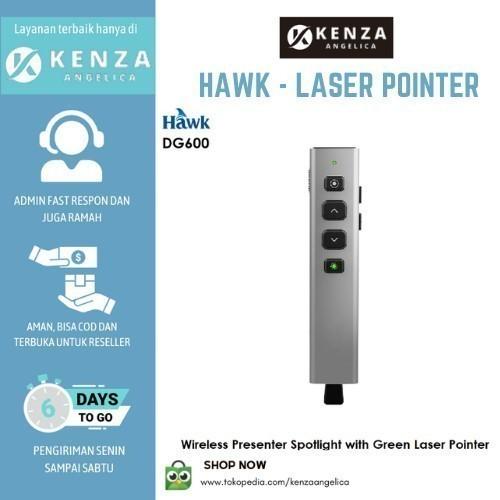 HAWK DG600 - 2.4G Wireless Presenter with Green Light Laser Pointer ...