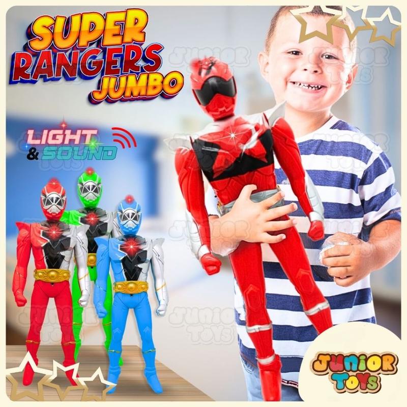 Power Rangers Robot Mainan Anak Laki Ukuran Jumbo Bunyi Suara Lampu ...