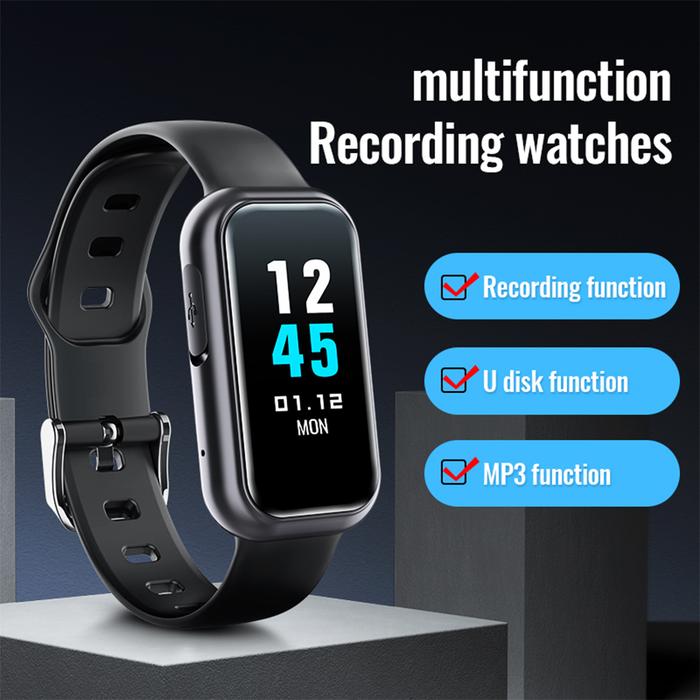 Jual Digital Voice Recorder 16G 64G Wrist Watch Voice Activated ...