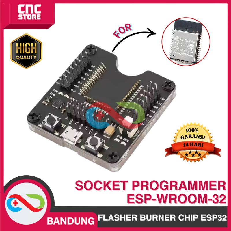 SOCKET PROGRAMMER DOWNLOADER FLASHER BURNER CHIP ESP32 ESP-WROOM-32 ...