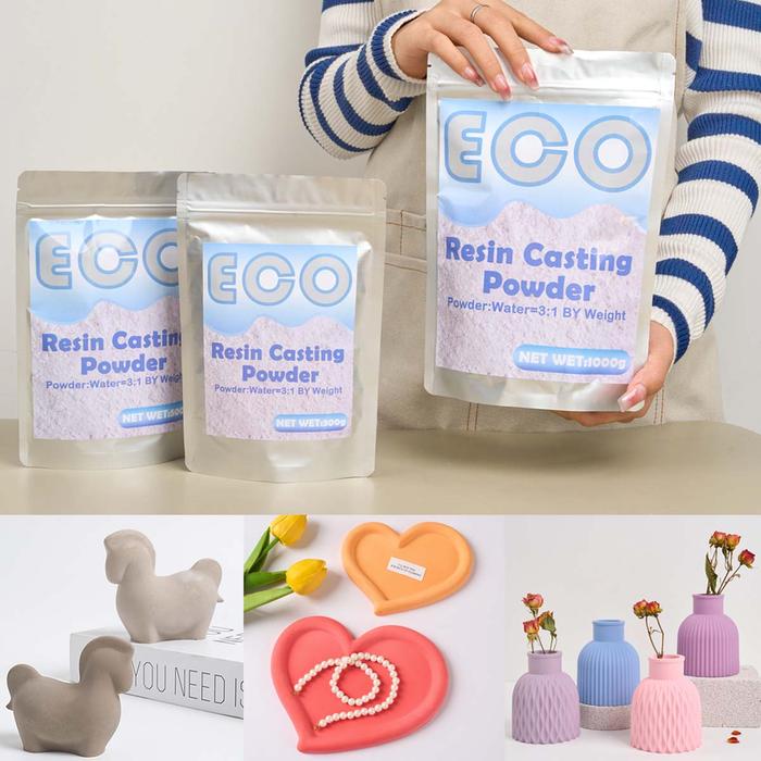 Jual 1Kg DIY High Density Gypsum Powder Plaster Casting Production ...