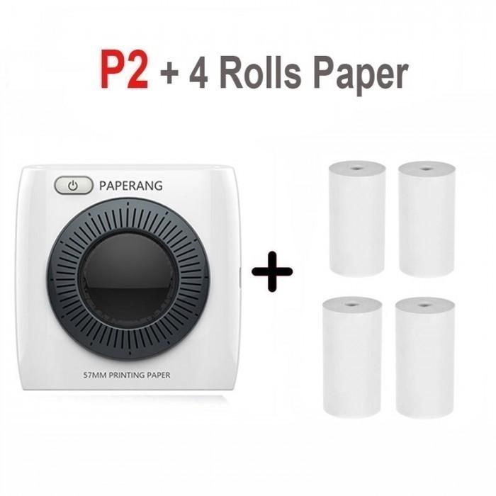 PAPERANG P2 Mini Wireless Photo Printer Portable Bluetooth 300 Dpi ...