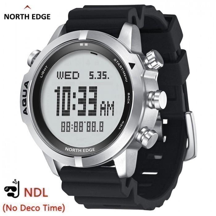 NORTH EDGE AQUA Scuba Dive NDL Watch Underwater 100M - Jam Khusus ...