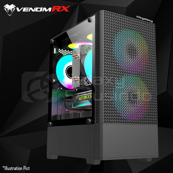 VenomRX HELIX Tempered Glass M-ATX Gaming Case - Shop | Tokopedia