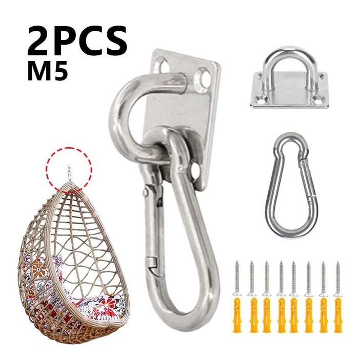 Jual 2 Set Cantolan Hammock/Ceiling U-Shaped Hook/Gantungan Plafon/Hook ...