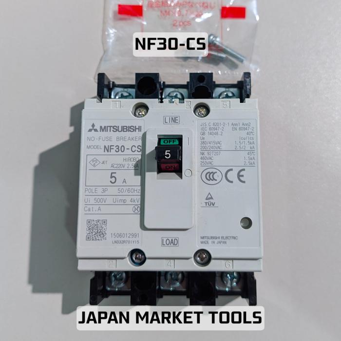 Jual NO-FUSE BREAKER MITSUBISHI ELECTRIC TYPE NF 30-CS 5A - Kab. Bekasi ...