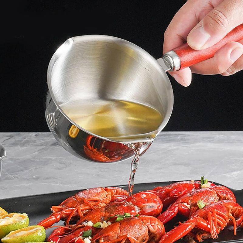 Panci Susu Mini Stainless Steel 304 Dual Drainage 300ml HK1 HARKO Sauce ...