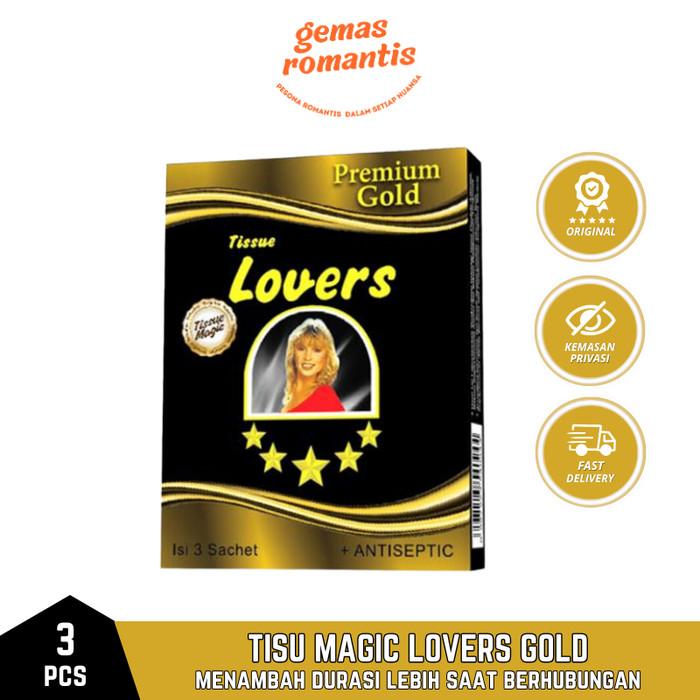 Jual Tisu Magic Lovers Premium Gold Isi 3 Sachet Tissue Mejik Tisue ...