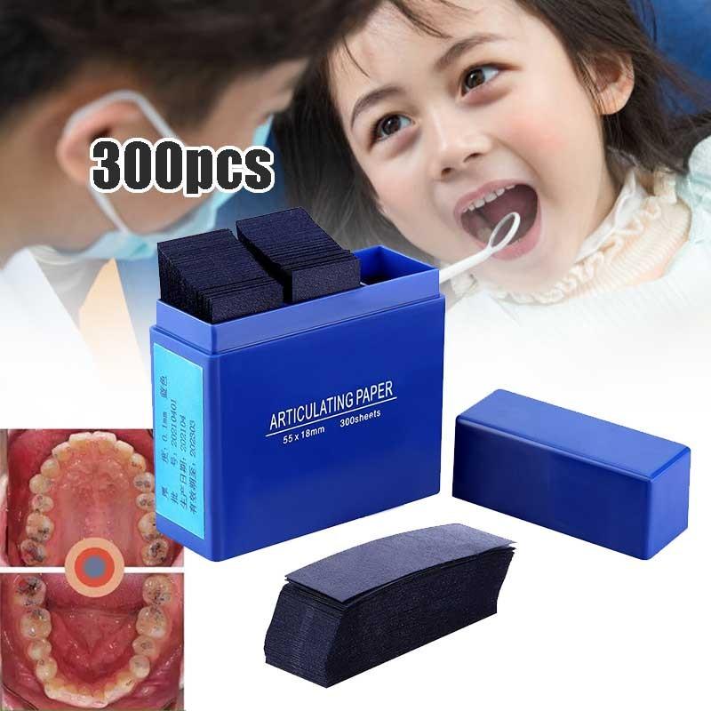 300pcs/Box Dental Articulating Paper Kertas Artikulasi Lurus - Shop ...