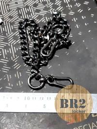 Jual Rantai Besi lebar segi 12 mm dan pengait 60 cm 1 set warna black ...