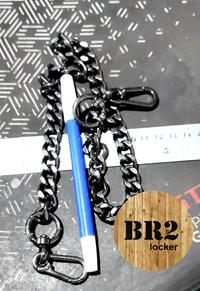 Jual Rantai Besi lebar segi 12 mm dan pengait 60 cm 1 set warna black ...