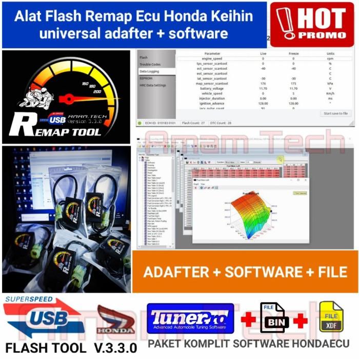 Jual Alat flash remap + software ecu keihin scanner reset motor honda ...