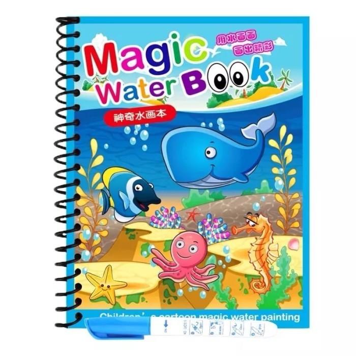 FU Magic Water Book Buku Gambar Magic Water Pen Buku Warna Coloring ...