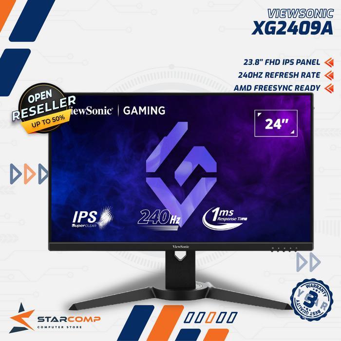 Promo Monitor VIEWSONIC XG2409A 24" IPS 240Hz 1ms HDR10 Ergonomic LED ...