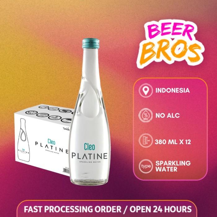 Cleo Platine Sparkling Mineral Water 380ml [ Dus isi 12 Botol ] Khusus ...