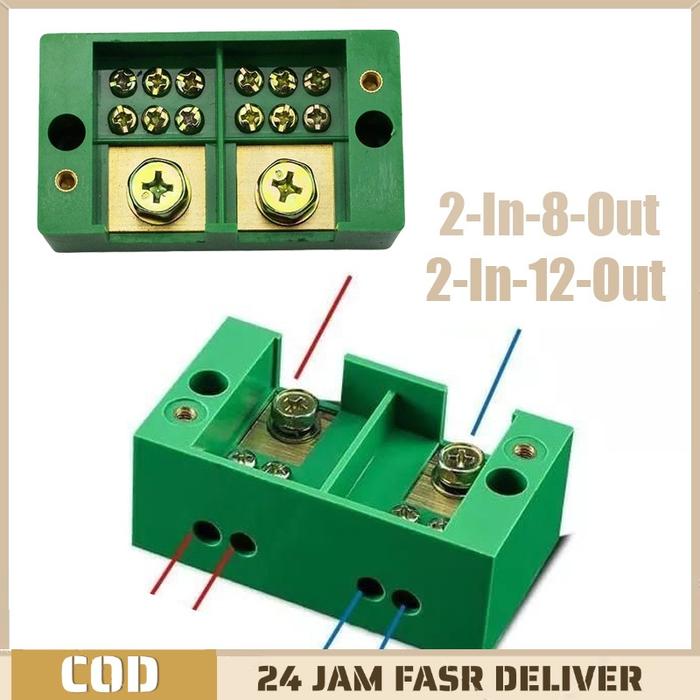 Jual Box Sambungan Kabel Listrik 2-In-8/12-Out Terminal Junction Box ...