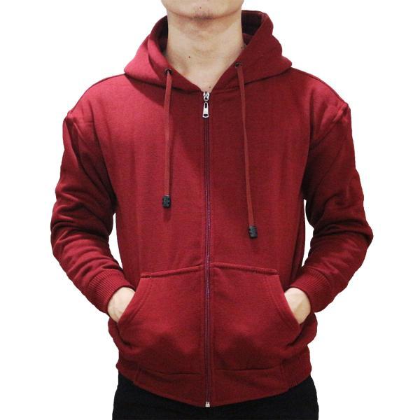 Jual PROMO JAKET POLOS MERAH MAROON HOODIE! SWEATER POLOSAN MURAH ...