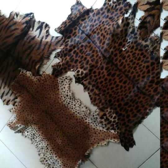 Kulit Kambing motif Macan Leopard zebra dll - Shop | Tokopedia