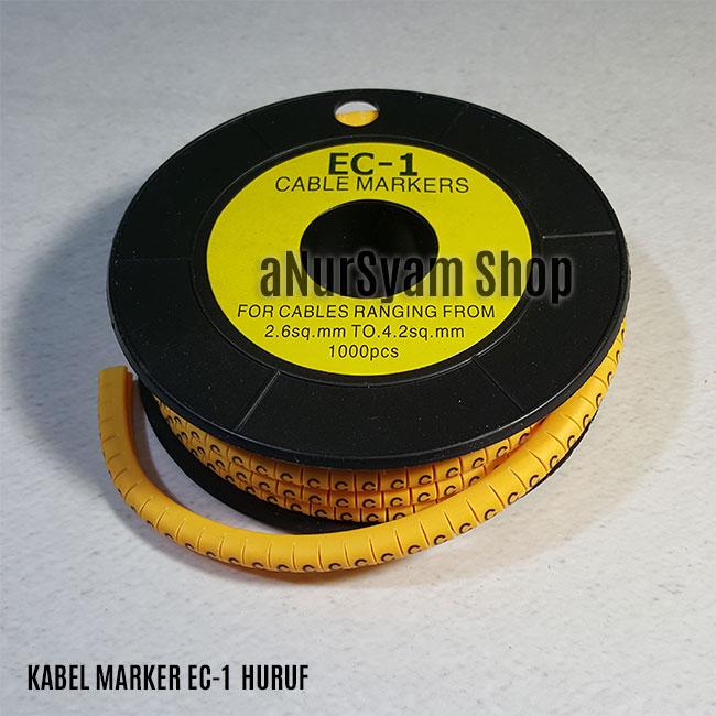 Label Kabel UTP / Kabel Marker EC-1 Huruf A-Z - Shop | Tokopedia