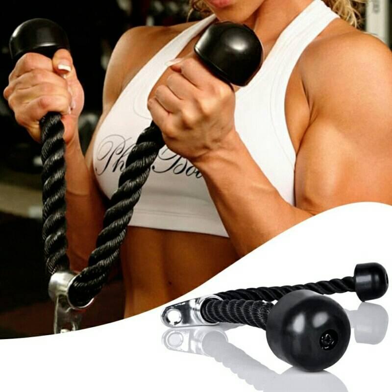 Fitness Tricep Rope Tali Latihan Olahraga Otot Push Pull Up Down Gym ...