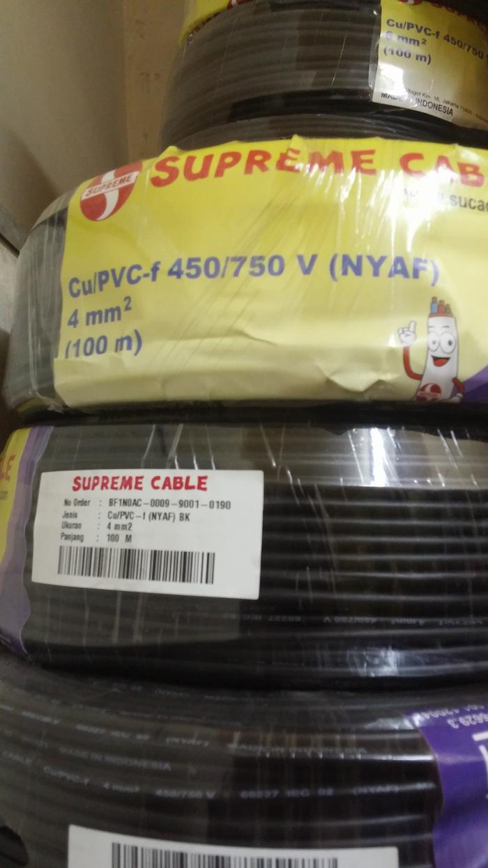 Jual Kabel NYAF 4 4mm SUPREME Meteran Eceran Listrik Serabut Power ...